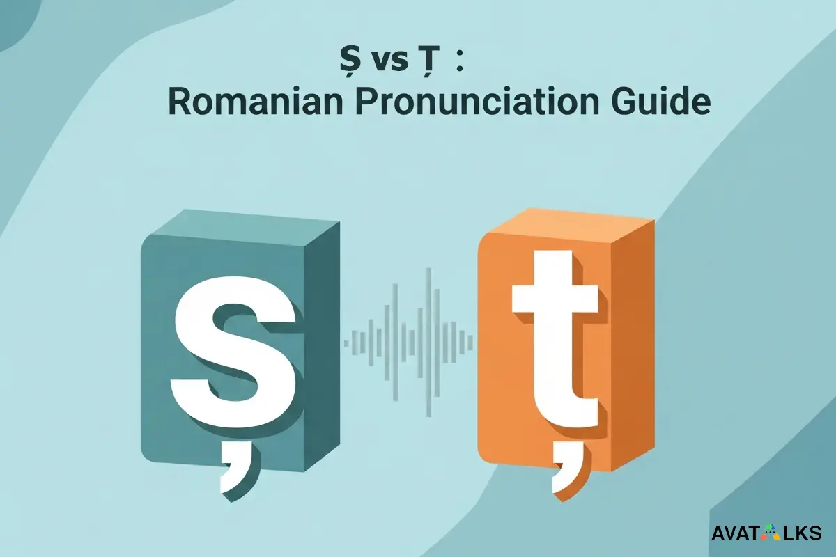 Romanian Ș vs Ț: Pronunciation & Confusions | Avatalks Blog